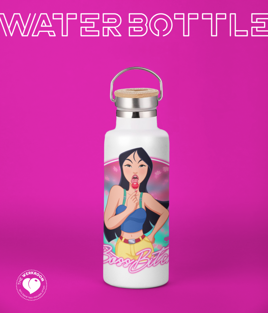 Water Bottle - Boss Bitch - Mulan * thewerkroom.shop